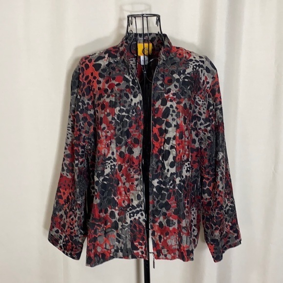 Ruby Rd. | Jackets & Coats | Ruby Rd Leopard Print Burnout Jacket ...